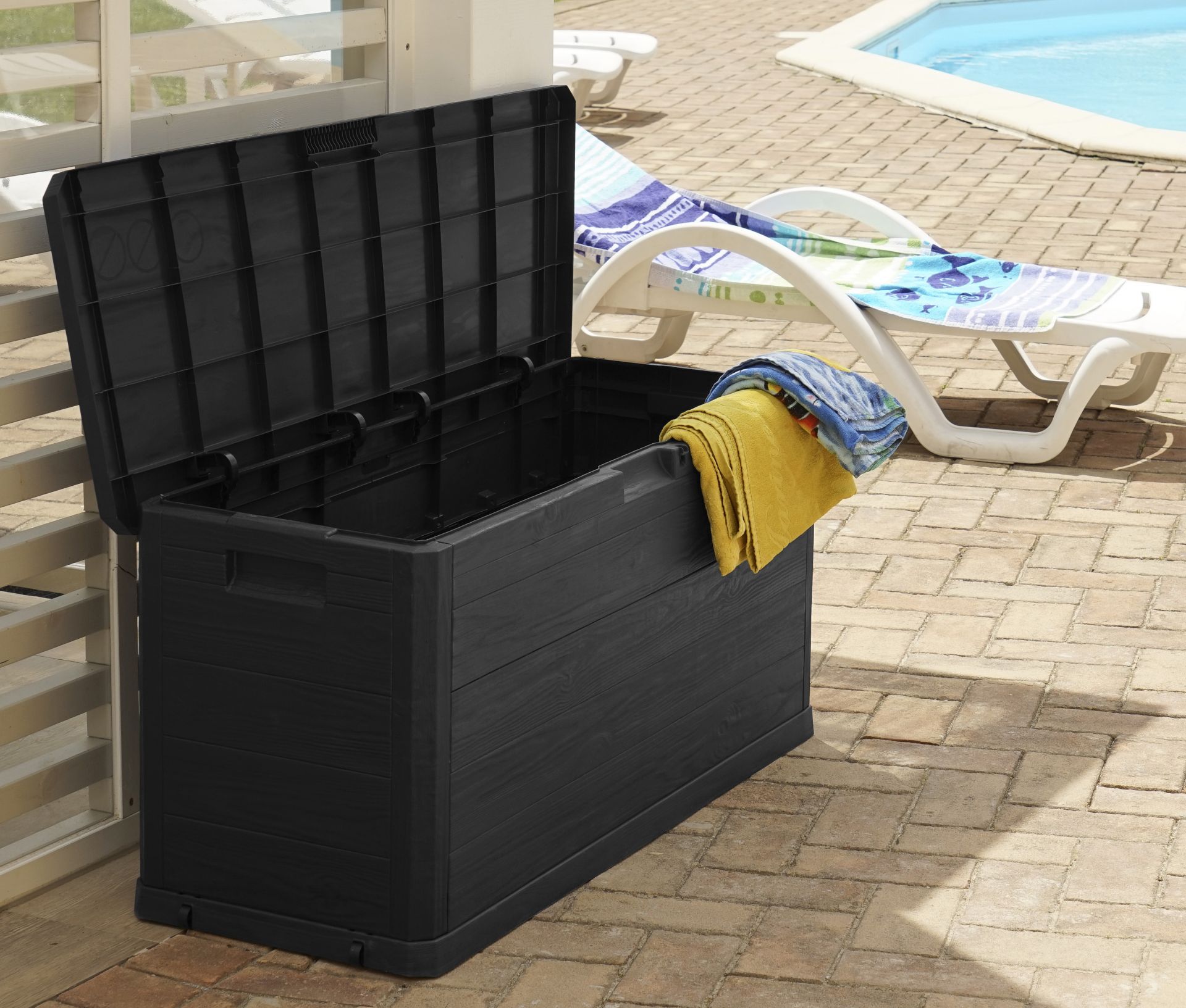 Toomax Woody's opbergbox - 280 liter - antraciet | 280 liter ...