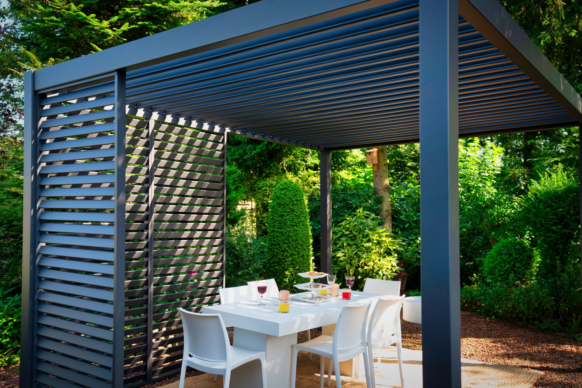 Novum Mirador CLASSIC - 300 x 400 cm - Terrasoverkapping - Antraciet ...